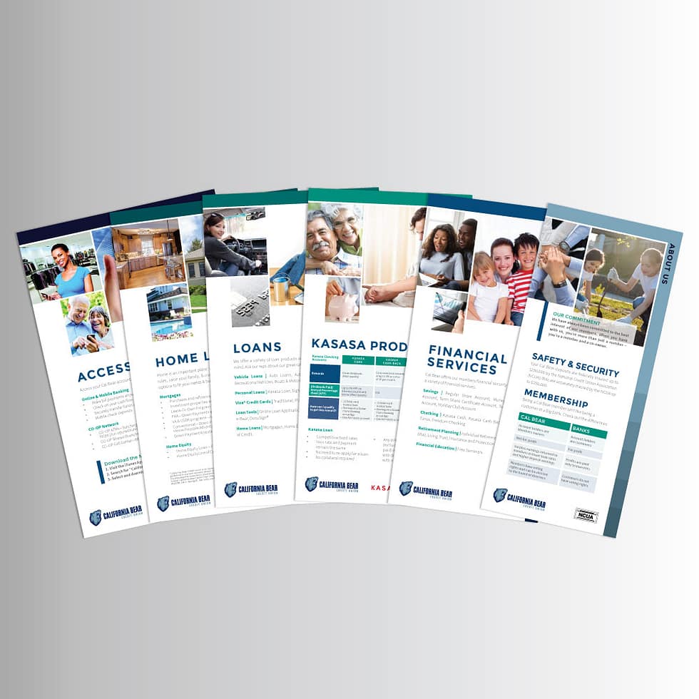 Sales Folder with Inserts - Green Tulip Design